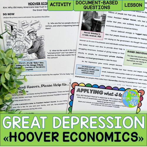 Hoover's Economics during the Great Depression | Teaching Resources