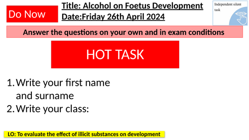 Effects of Alcohol and Smoking on Foetus Development KS3 Science ...