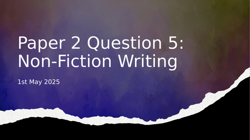 AQA GCSE Language Paper 2 Question 5 Article Practice and Guide ...