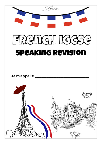 Cambridge iGCSE French Speaking booklet | Teaching Resources