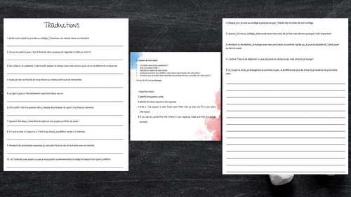 Cambridge iGCSE French writing revision booklet | Teaching Resources