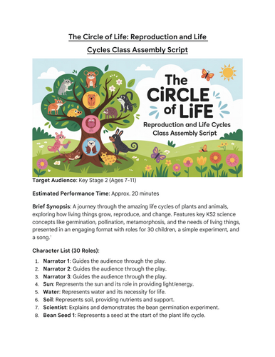 The Circle of Life: Reproduction and Life Cycles - Class Assembly ...