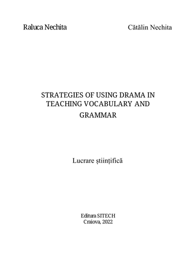 Strategies of using drama in teaching vocabulary and grammar | Teaching ...