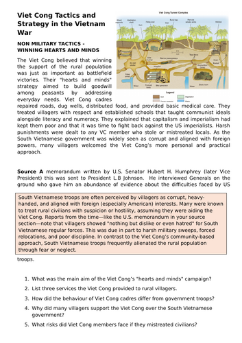 Vietnam War - Strategies and Tactics of the VC | Teaching Resources