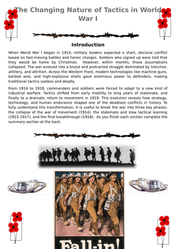The Development of Military Tactics During the First World War ...