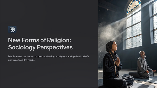 A Level Sociology: Beliefs in Society- Religion, Renewal and Choice ...