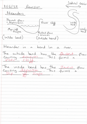 Y7 Revision: Rivers and World of Work | Teaching Resources