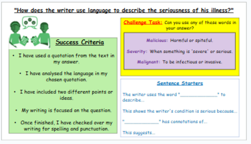 AQA GCSE Language Paper 2 Question 3: When Breath Becomes Air ...