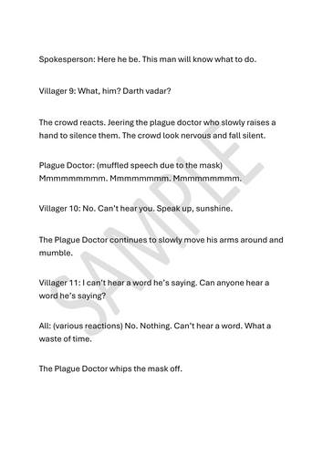 KS2 PLAGUE History Assembly Script with Song | Teaching Resources
