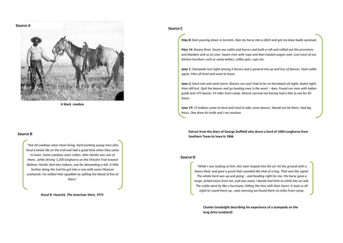 Life of a cowboy | Teaching Resources