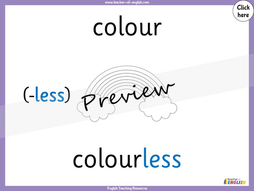 Adding the Suffixes -ment, -ness, -ful, -less and -ly - Year 2 ...