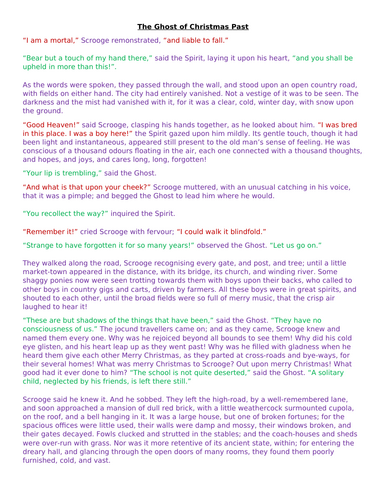 A Christmas Carol: The Ghost of Christmas Present | Teaching Resources