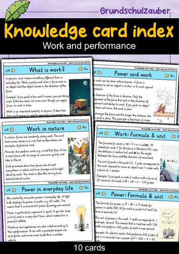 Work and Power | Physics | Energy Transfer & Mechanical Performance ...