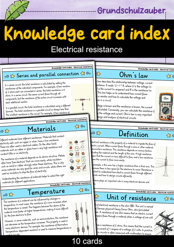Electrical Resistance | Physics | Current, Voltage & Ohm’s Law ...