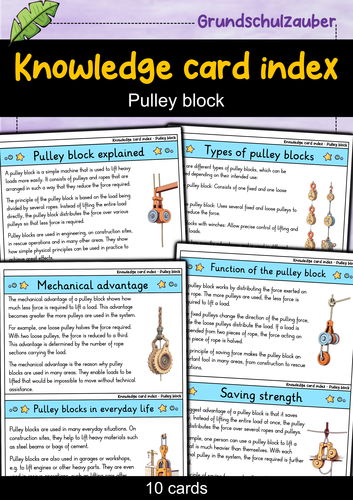 Pulley | Physics | Force Redirection & Mechanical Advantage | Teaching ...