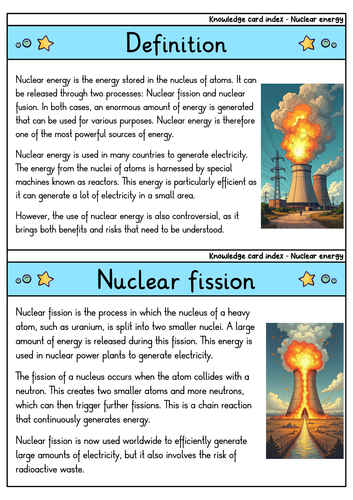 Nuclear Energy | Physics | Atomic Nuclei & Power Generation | Teaching Resources