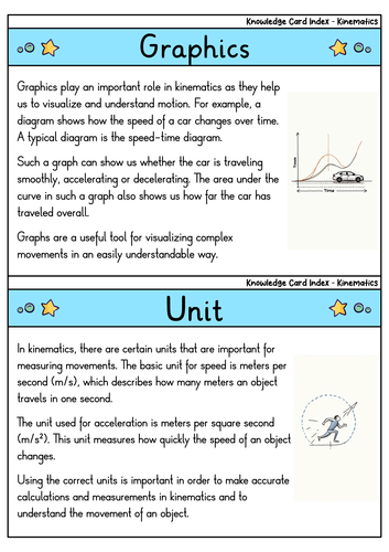 Kinematics | Physics | Motion, Velocity & Acceleration | Teaching Resources