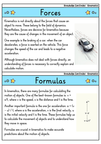 Kinematics | Physics | Motion, Velocity & Acceleration | Teaching Resources