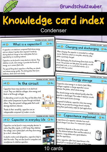 Capacitor | Physics | Energy Storage & Electric Fields | Teaching Resources