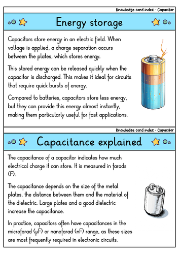 Capacitor | Physics | Energy Storage & Electric Fields | Teaching Resources