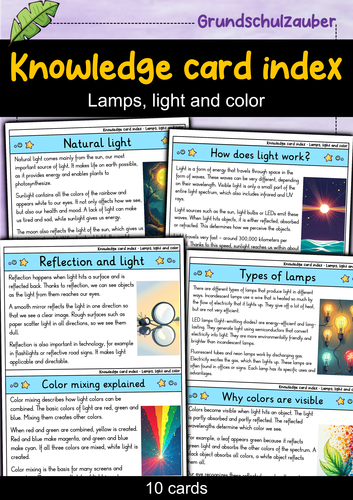 Lamps, Light and Color | Physics | Illumination, Waves & Perception ...