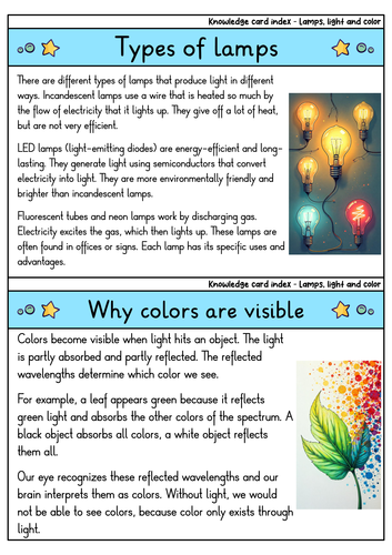 Lamps, Light and Color | Physics | Illumination, Waves & Perception ...