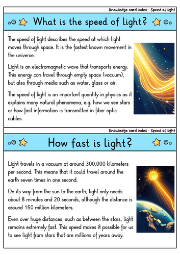 Speed of Light | Physics | Constant Motion & Universal Limit | Teaching ...