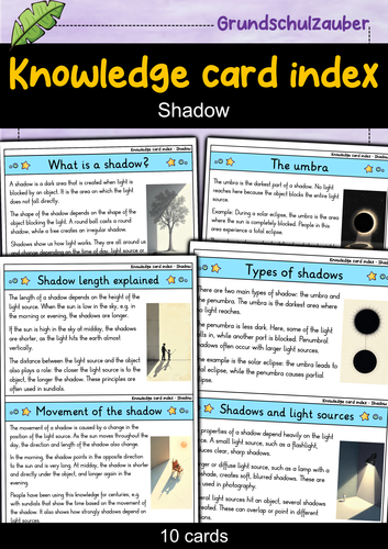 Shadows | Physics | Light Obstruction & Optical Effects | Teaching ...