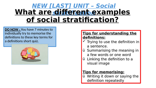 AQA GCSE Sociology: Social Stratification - Intro lesson | Teaching ...