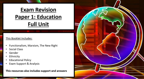 Sociology: Education – Full Topic Unit (with Answers & Support ...