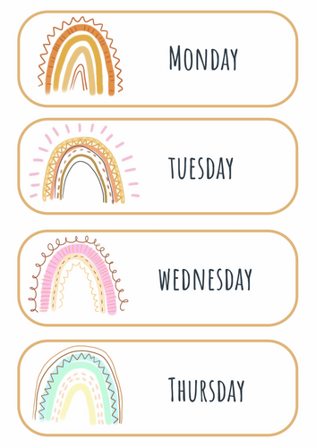 Days of the week labels - classroom organisation | Teaching Resources
