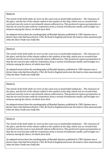 The Middle Passage - KS3 History Slavery | Teaching Resources