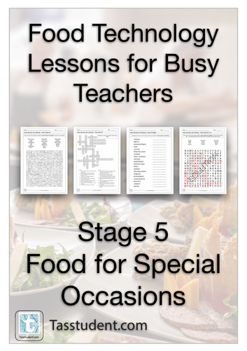 Food for Special Occasions - Food Technology Emergency Lesson ...