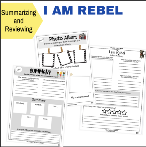 I AM REBEL Novel Study | Teaching Resources