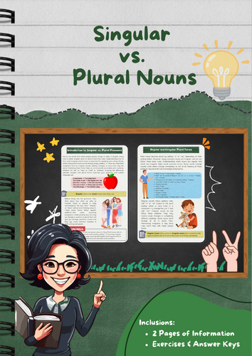 Singular vs. Plural Nouns: Regular & Irregular Forms | Teaching Resources
