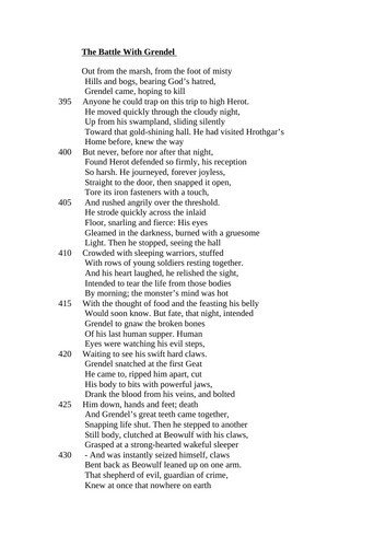 The Language of Villains - Beowulf | Teaching Resources