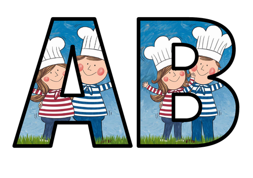 Baker Chefs Dramatic Role Play Center Area Lettering Set Display Title ...