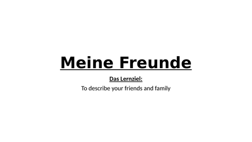 German - descriptions of appearances and personalities | Teaching Resources