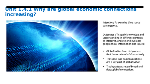 Edexcel iAL Geography. Paper 1. Topic 2. Going Global. Global networks ...