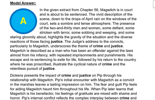 AQA GCSE English Literature - Great Expectations (Dickens) - 6 Practice ...