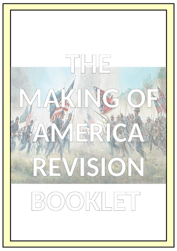 OCR B Making of America Revision Bundle | Teaching Resources