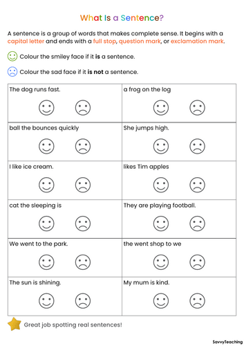 Year 1 Sentence Writing & Punctuation Workbook – Capital Letters ...