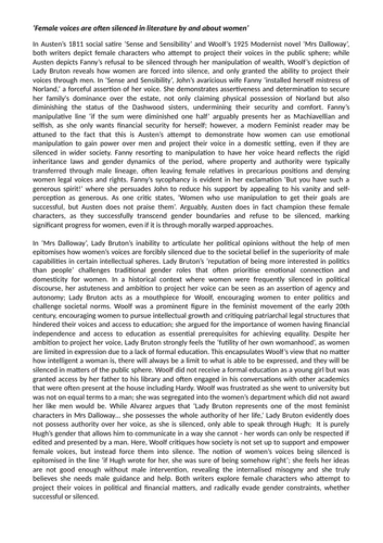 A LEVEL ENGLISH LIT OCR EXEMPLAR PARAGRAPH | Teaching Resources