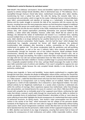 A LEVEL ENGLISH LIT OCR EXEMPLAR PARAGRAPH | Teaching Resources