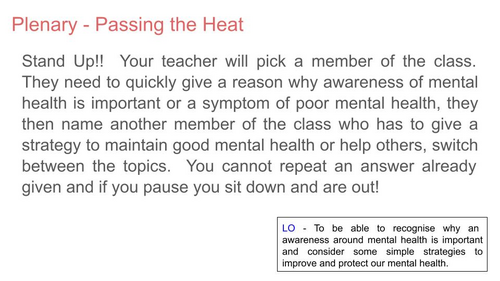 Mental Health Awareness Lesson | Teaching Resources