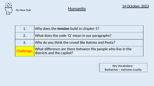 The Hunger Games KS3 Scheme of Work English Curriculum | Teaching Resources