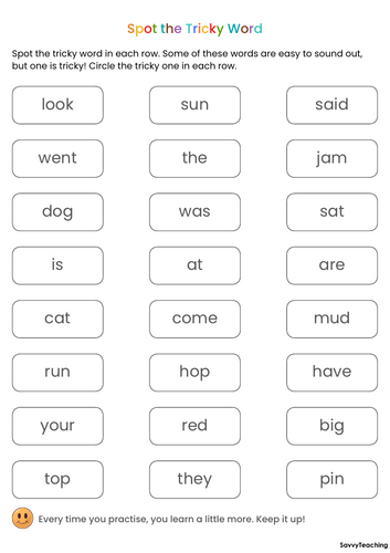 Spelling and Word Building Workbook – Year 1 Tricky Words, Suffixes ...