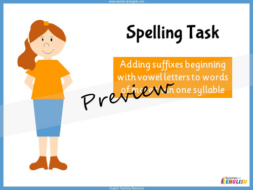 Adding Vowel Suffixes to Words of More than One Syllable - Years 3 and ...