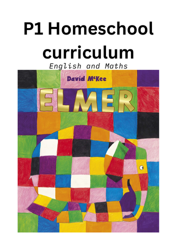 6 week P1/Reception English Home Education- Elmer themed | Teaching ...