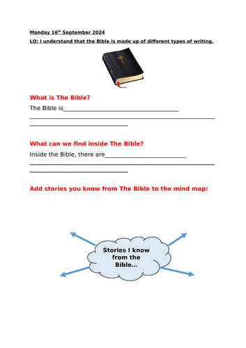 KS1 RE- Christianity/how the Bible is important | Teaching Resources
